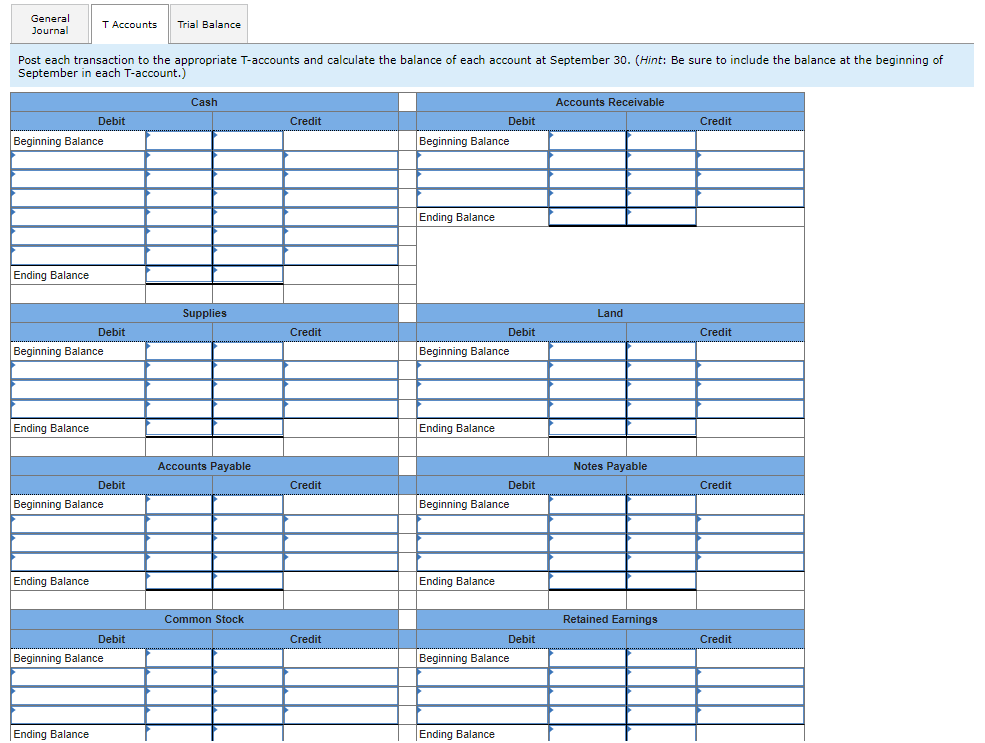Solved The following transactions occur in September. | Chegg.com