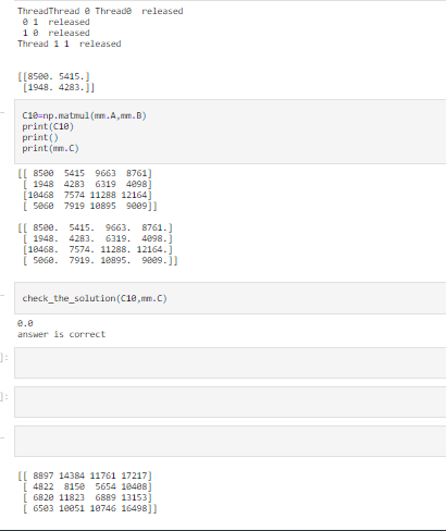 Solved Block matrix multiplication using threading Student | Chegg.com