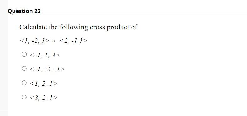Solved Calculate the following cross product of | Chegg.com