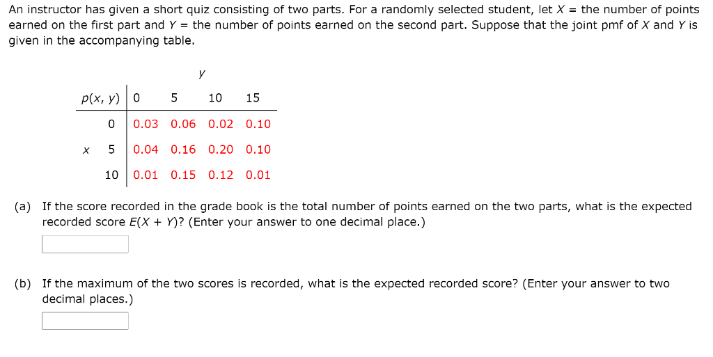 Solved An instructor has given a short quiz consisting of | Chegg.com