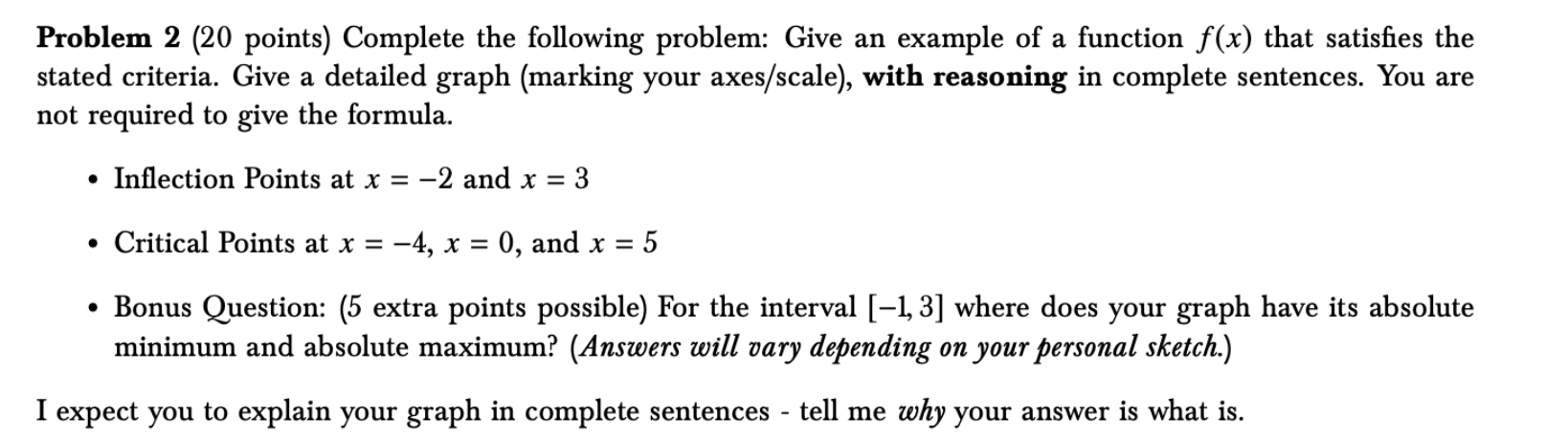 Solved Problem 2 (20 points) Complete the following problem: | Chegg.com