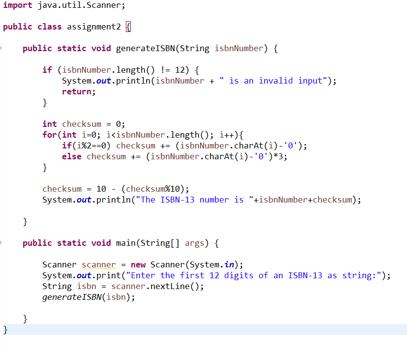 Solved import java.util.Scanner; public class assignment2 | | Chegg.com