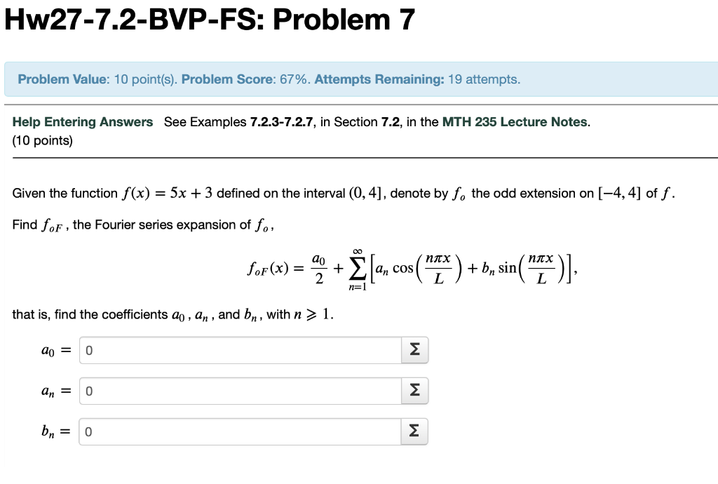 Solved Hw27-7.2-BVP-FS: Problem 7 Problem Value: | Chegg.com