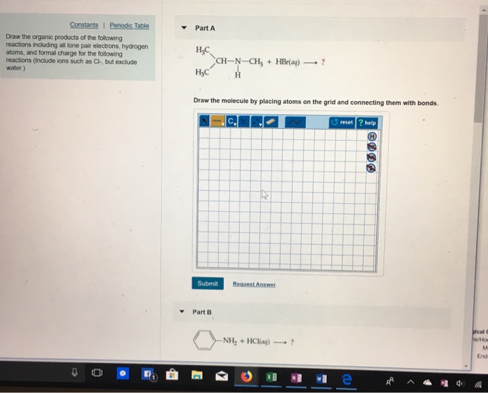 Solved Constants Periodic Table Part A Draw the organic | Chegg.com