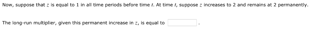 Solved 3. Lag distributions and multipliers A general form | Chegg.com