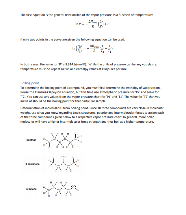Solved A Clausius-Clapeyron Exercise Experiment Objective | Chegg.com