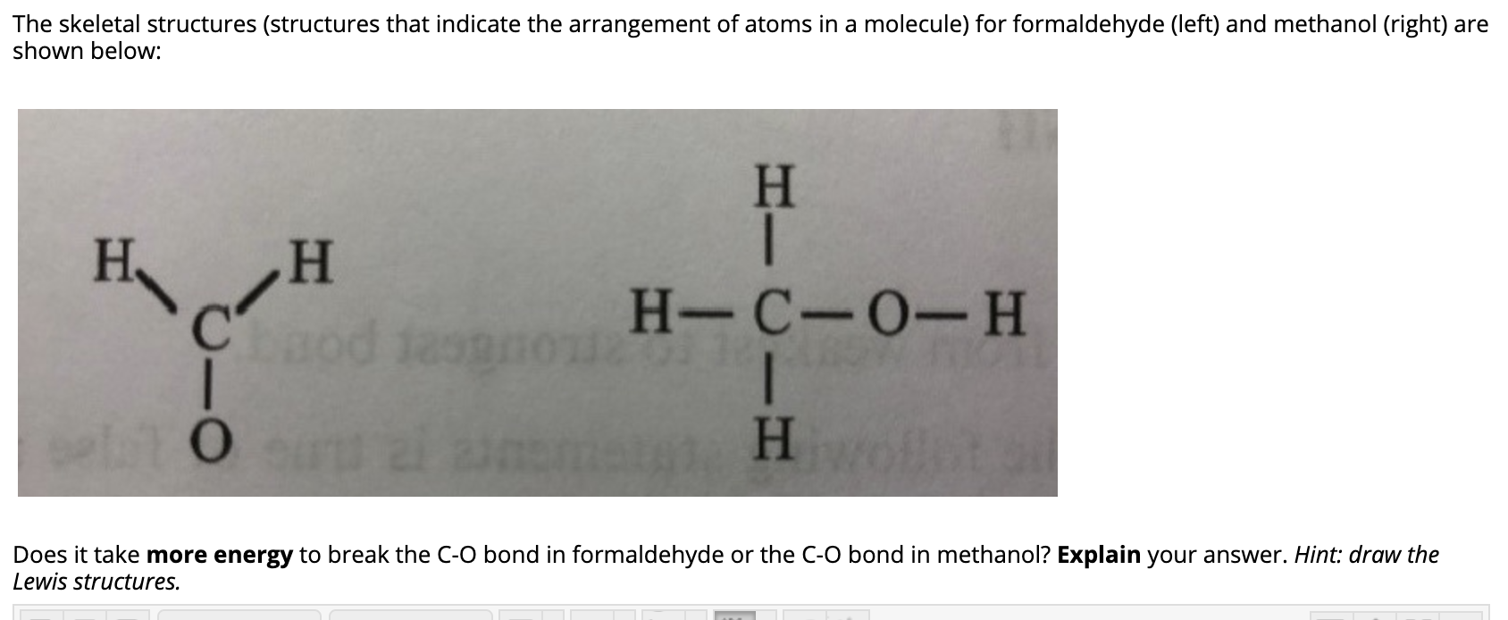 Methanol Molecule Lewis Structure