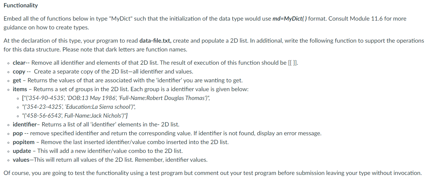 Solved Problem Description You are tasked to create | Chegg.com