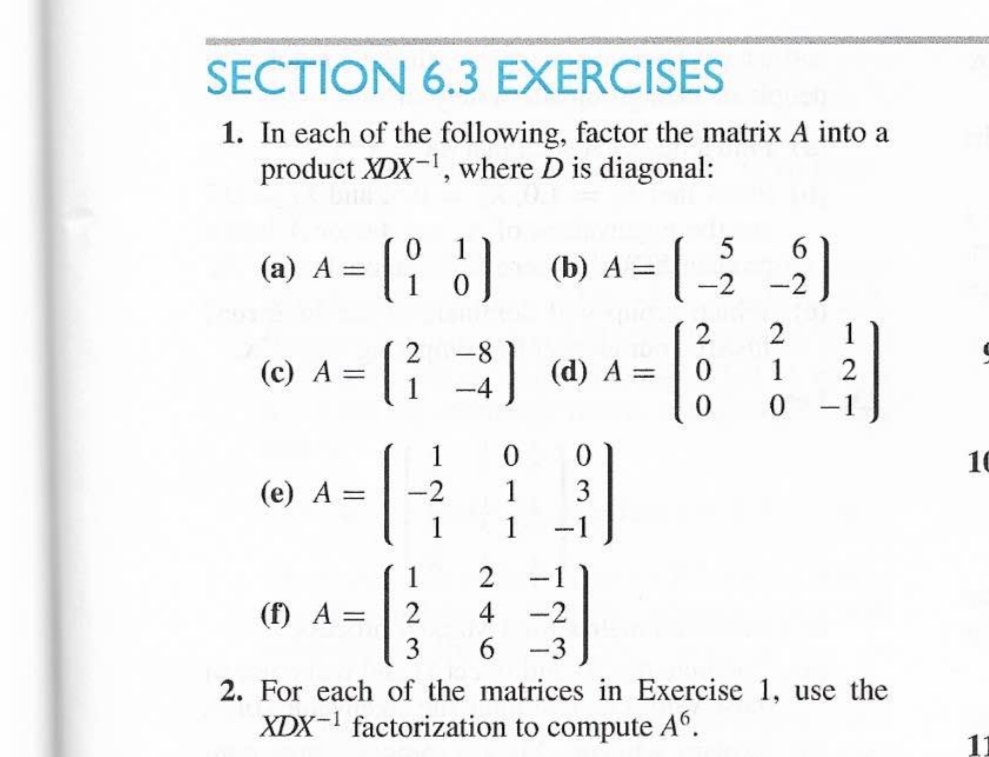 Solved SECTION 6.3 ﻿EXERCISESIn each of the following, | Chegg.com