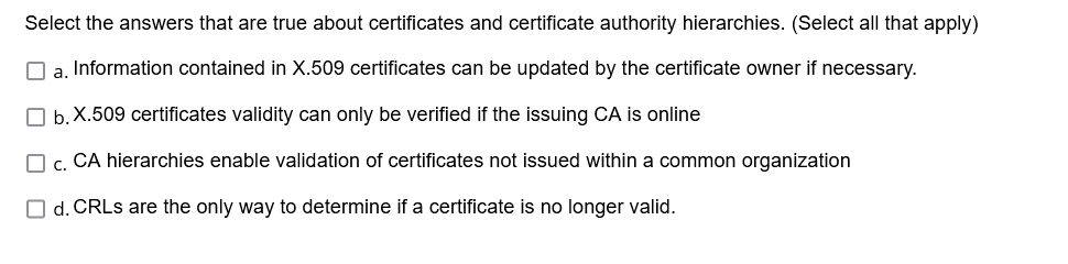 Solved Which of the following properties of hash algorithms | Chegg.com