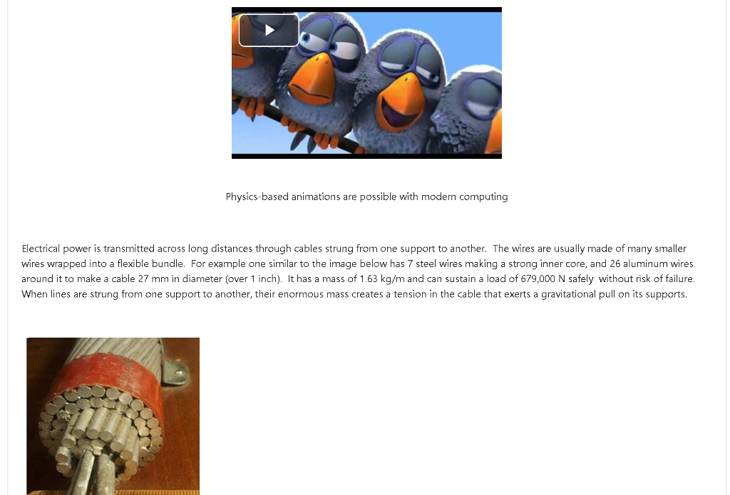 Solved Physics-based animations are possible with modern | Chegg.com