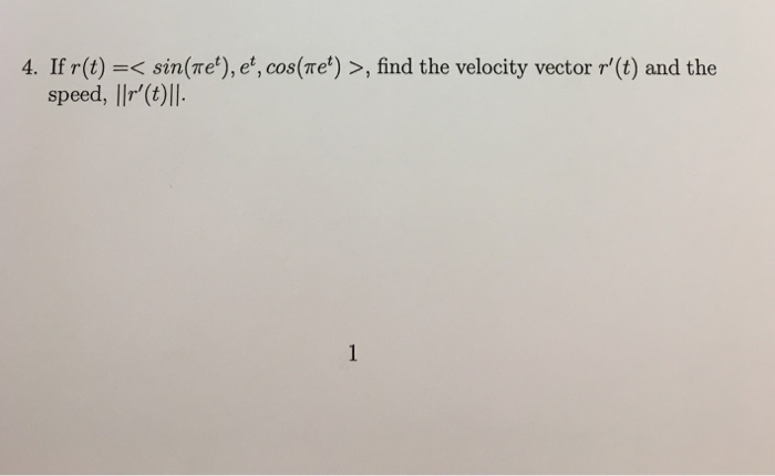 Solved If r (t) = , find | Chegg.com