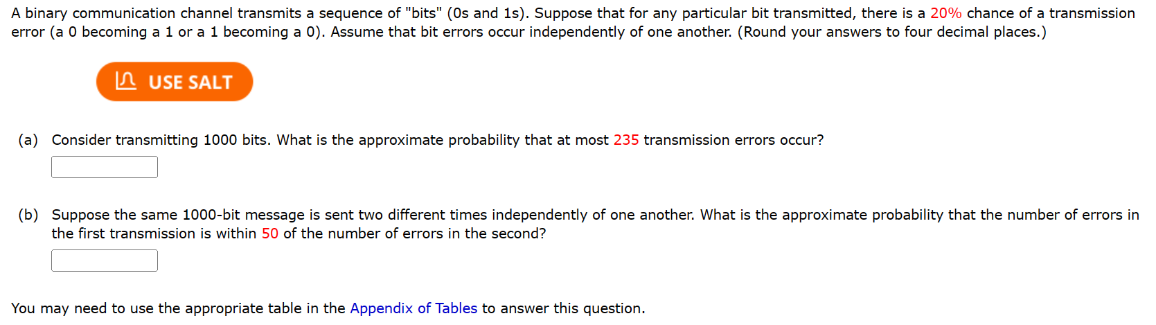 Solved A binary communication channel transmits a sequence | Chegg.com