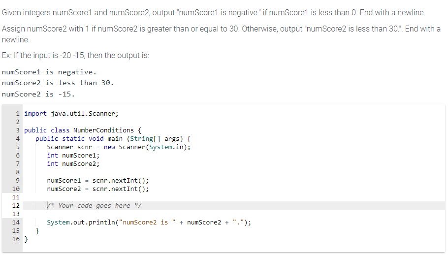 Solved Given integers numScore1 and numScore2, output | Chegg.com Solved Given integers numScore1 and numScore2, output | Chegg.com
