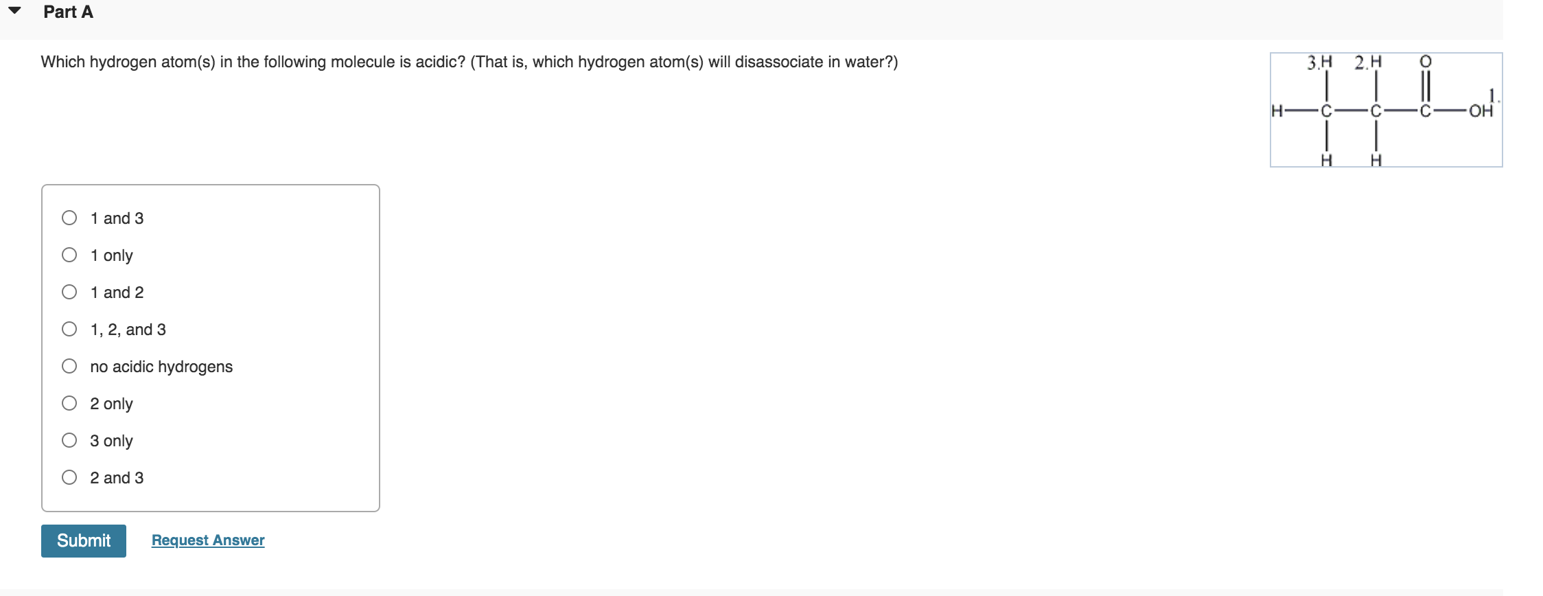 Solved Part A Which Hydrogen Atom S In The Following