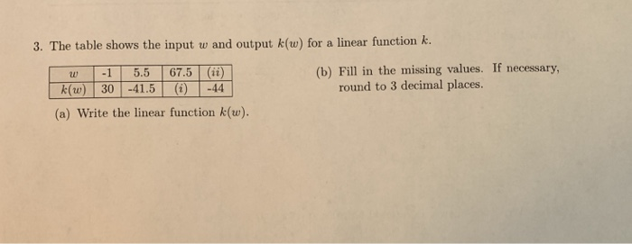 Solved 3. The table shows the input w and output k(w) for a | Chegg.com