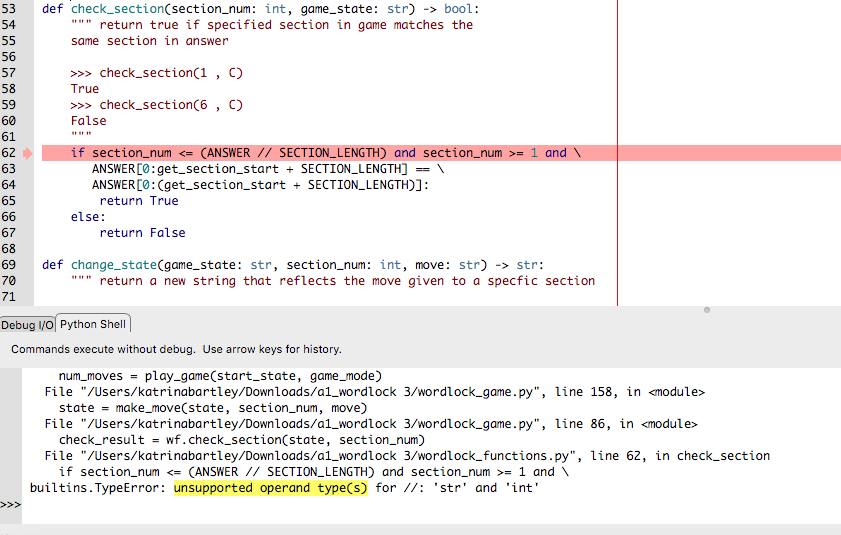 Solved def check_section(section_num: int, game_state: str) | Chegg.com
