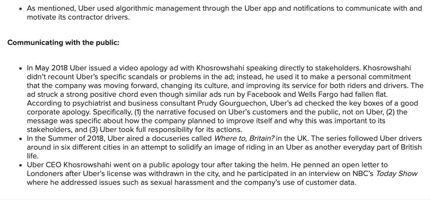 Solved Uber-Chapter 15: Interpersonal and Organizational | Chegg.com