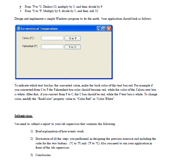 Solved - From ∘F to ∘C : Deduct 32 , multiply by 5 , and | Chegg.com