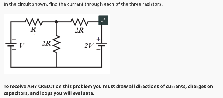 Solved In the circuit shown, find the current through each | Chegg.com