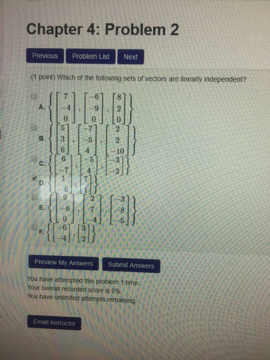 Solved Chapter 4 Problem 2 Previous Problem Listnext 1 