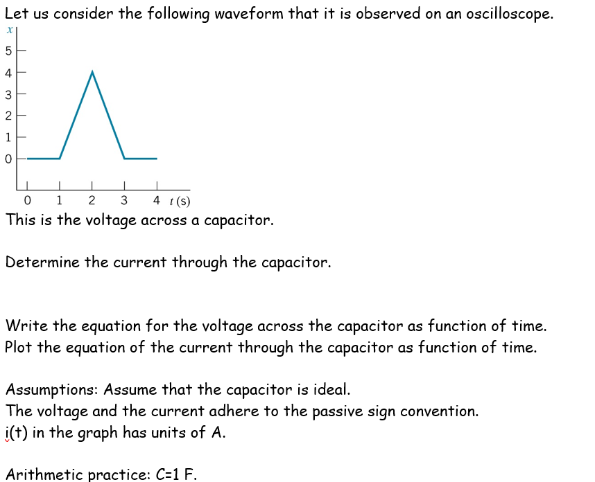 Solved 1) Determine the current through the capacitor. Write | Chegg.com