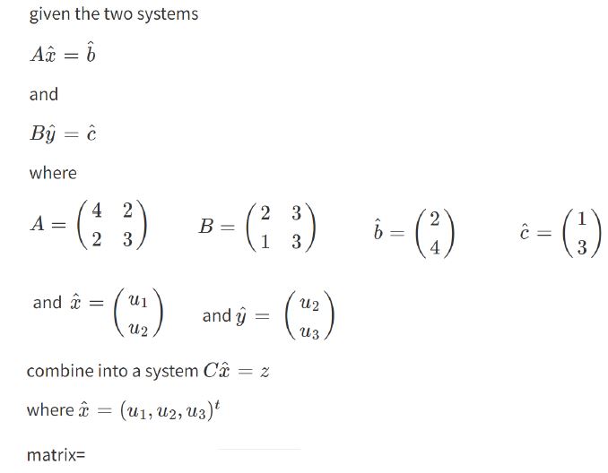 Solved given the two | Chegg.com