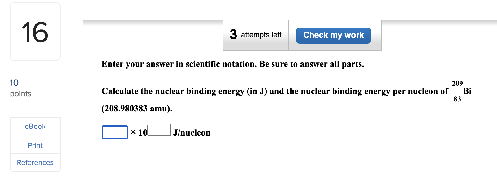 Solved 15 10 points eBook Print References 3 attempts left | Chegg.com Solved 15 10 points eBook Print References 3 attempts left | Chegg.com