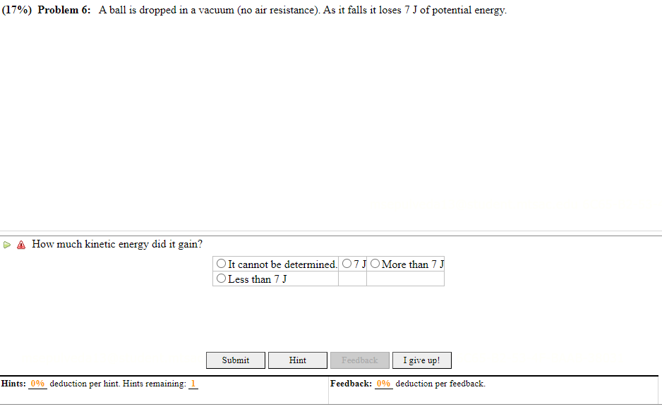 Solved (17\%) Problem 6: A ball is dropped in a vacuum (no | Chegg.com Solved (17\%) Problem 6: A ball is dropped in a vacuum (no | Chegg.com
