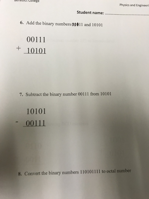 Solved beledict College Physics and Engineeri Student name: | Chegg.com