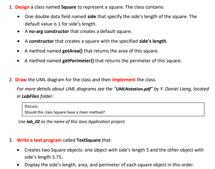 Solved Part 1: Applying class abstraction and encapsulation | Chegg.com