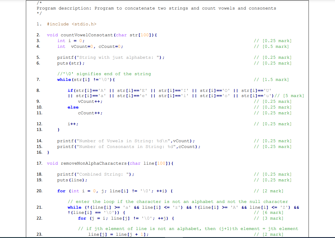 Solved Instructions: - Correct passing of values to the | Chegg.com