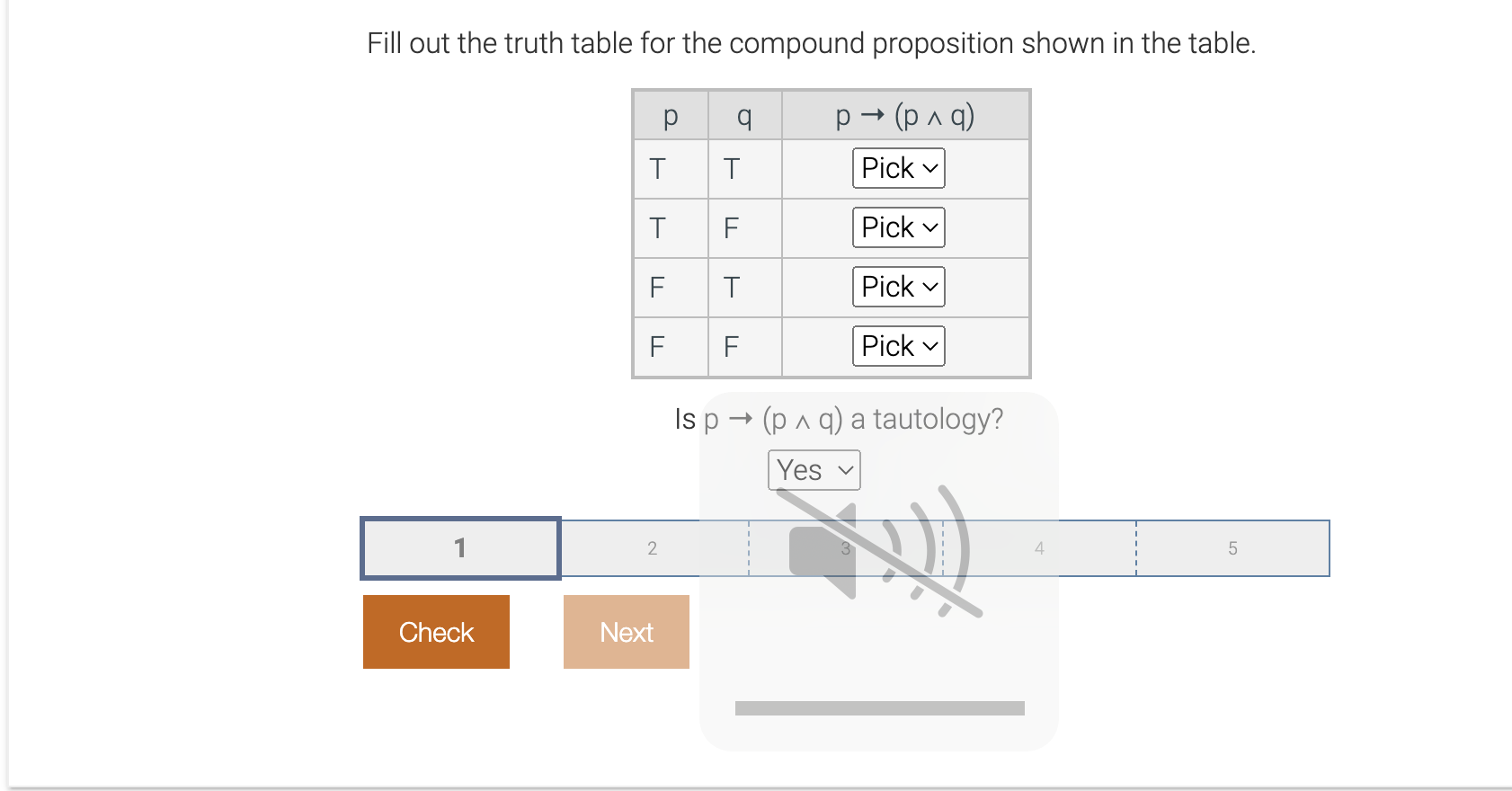 Solved Fill out the truth table for the compound proposition | Chegg.com