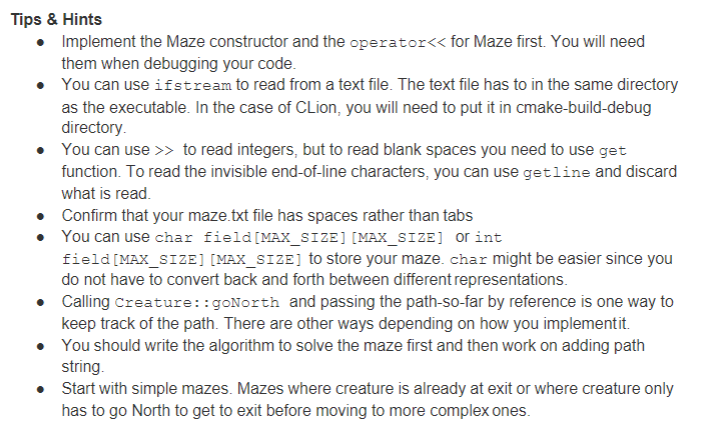 Solved Goals: Understanding recursion, solving mazes, | Chegg.com