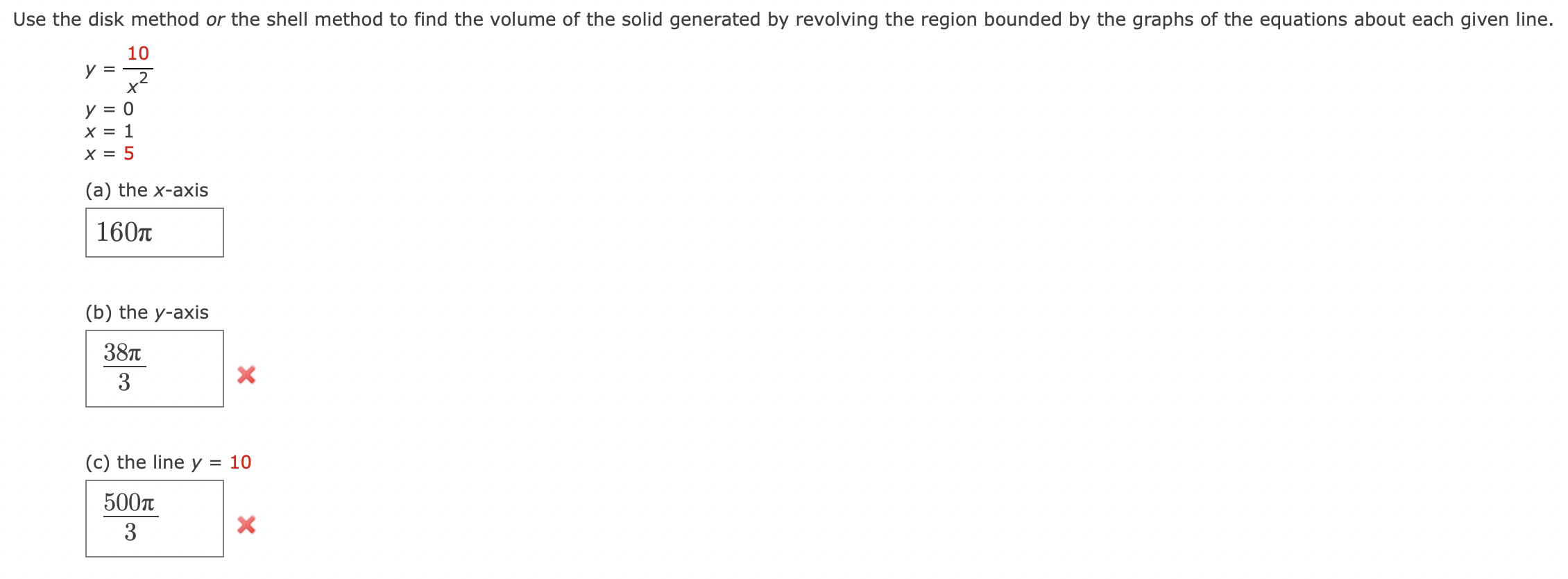 Solved Use the disk method or the shell method to find the | Chegg.com