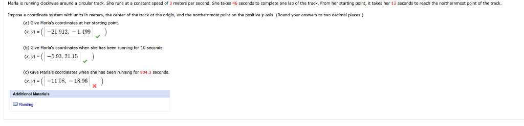 Solved Marla is running clockwise around a circular track. | Chegg.com
