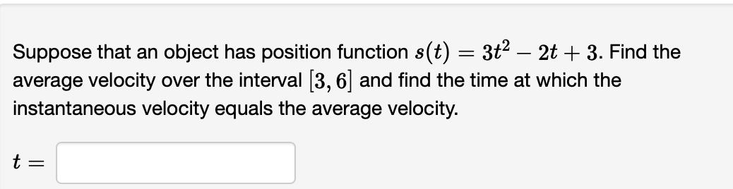 Solved Suppose that an object has position function | Chegg.com