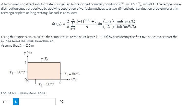 Solved A two-dimensional rectangular plate is subjected to | Chegg.com