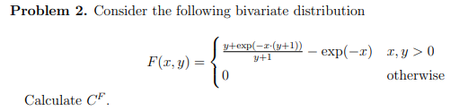 Solved Problem 2. Consider the following bivariate | Chegg.com