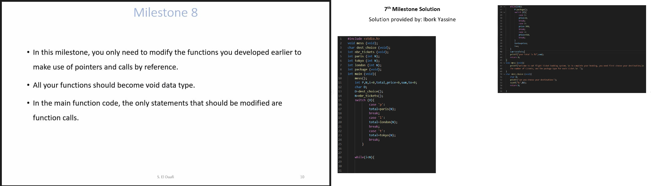 7th Milestone Solution Milestone 8 Solution provided | Chegg.com