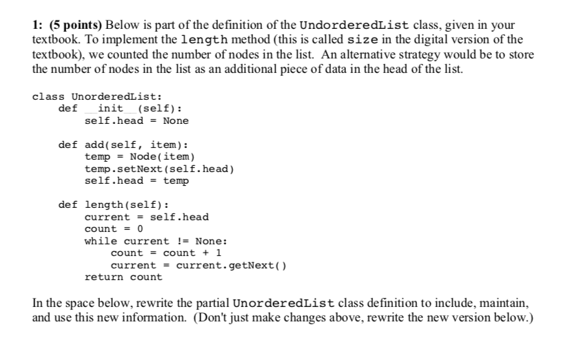 Solved 1: (5 points) Below is part of the definition of the | Chegg.com