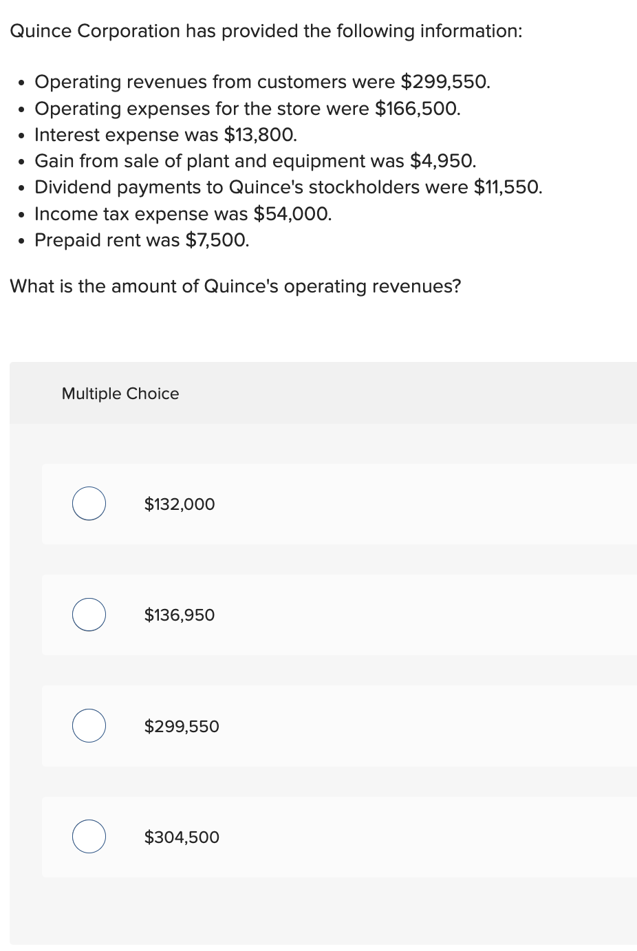 Solved Quince Corporation has provided the following | Chegg.com