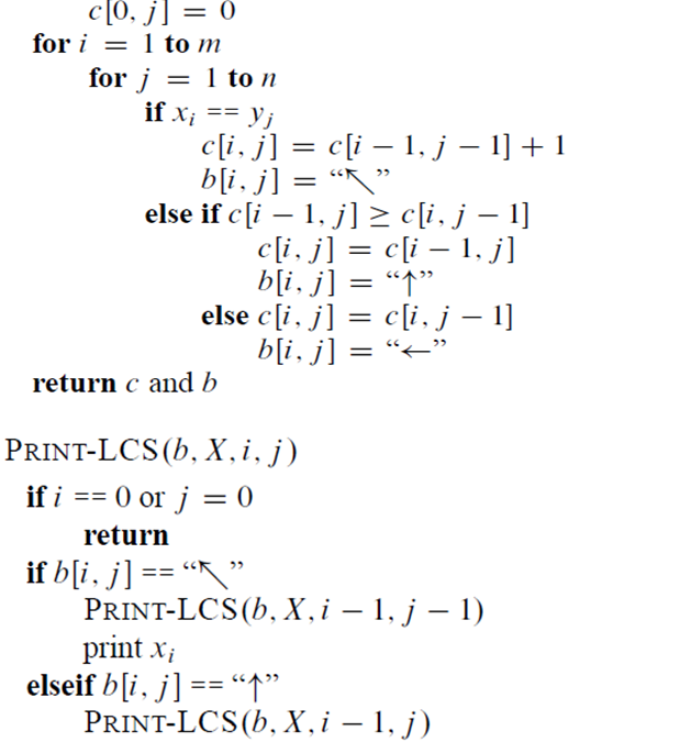 Solved 3.B.) (15 POINTS) Use the Longest Common Subsequence | Chegg.com