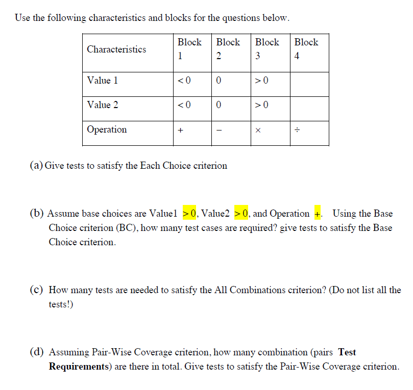 (Solved) : Use Following Characteristics Blocks Questions Blockblock ... (Solved) : Use Following Characteristics Blocks Questions Blockblock ...
