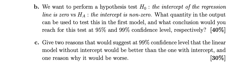Solved Fitting a linear model in R to the cars data resulted | Chegg.com