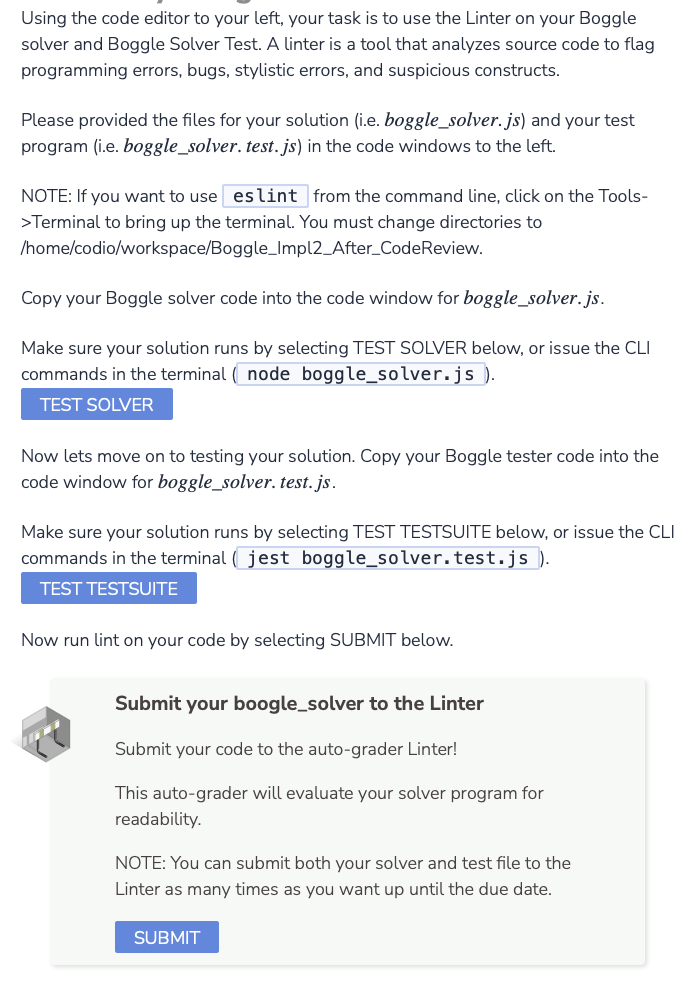 Solved Source code for boggle_solver.js: /** * Given a | Chegg.com