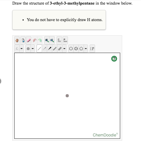 Solved Draw the structure of 3-ethyl-3-methylpentane in the | Chegg.com