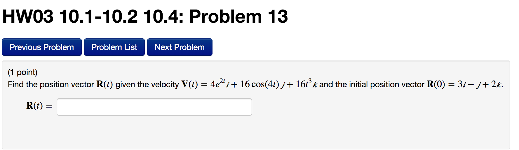 Solved HW03 10.1-10.2 10.4: Problem 13 Previous Problem | Chegg.com