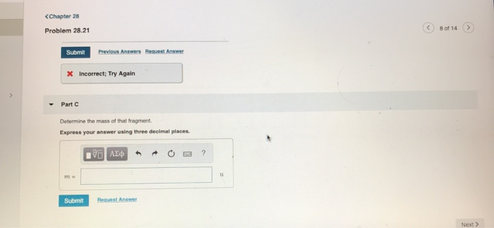 Solved CChapter 28 Problem 28.21 Constants Part A +126.5 Mev | Chegg.com