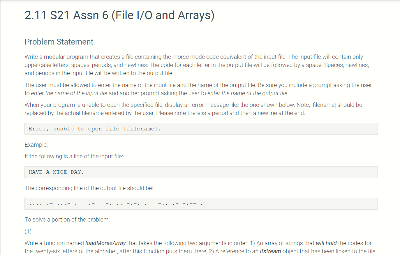 Solved C++ PLEASE! Do not use a return in the middle of a | Chegg.com